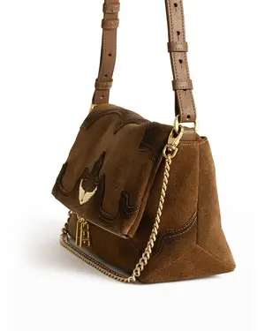 Zadig&Voltaire Rocky Ii Western Suede Shoulder Bag