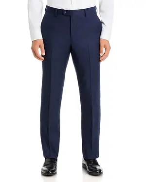 John Varvatos Slim Fit Windowpane Virgin Wool Suit Pants