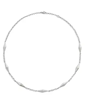 Monica Rich Kosann Sterling Silver Points North Necklace, 17 Sterling Silver