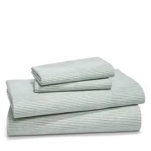 SKY Sketched Stripe 500 Thread Count Sheet Set, Queen - Green
