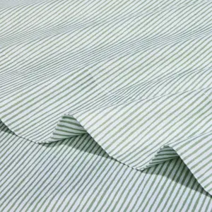 SKY Sketched Stripe 500 Thread Count Sheet Set, Queen - Green