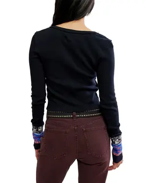 Free People Noa Stretch Cotton Cardigan