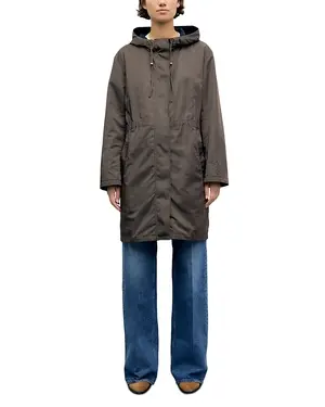 Gerard Darel Velia Hooded Trench Coat