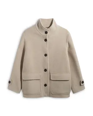 Gerard Darel Alay High Collar Flap Pocket Coat