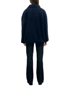 Gerard Darel Alon Wool Notch Collar Coat