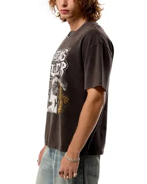 PACSUN Righteous Ruler Cotton Crewneck Graphic T-shirt - Black