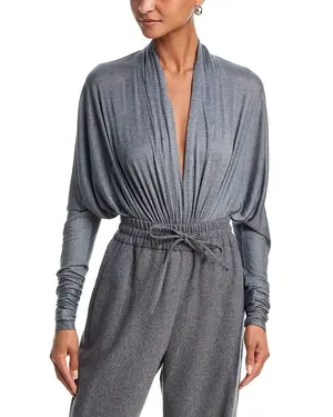 Co Gathered Long Sleeve Bodysuit