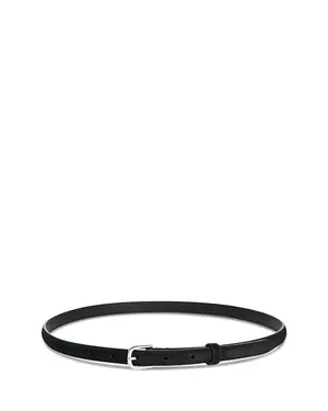 TOTEME Thin Suede Belt - Black