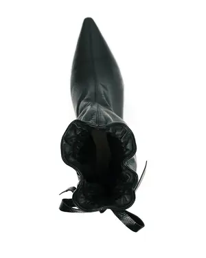 Cinq À Sept Alex Scrunched Leather Ankle Boots