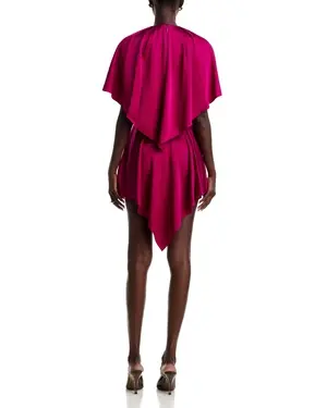 Stella McCartney Satin Cape Mini Dress