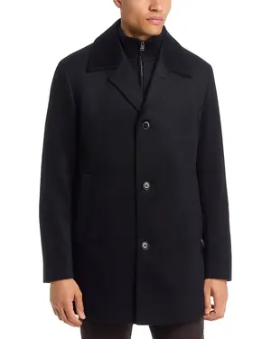 BOSS Clark Wool & Cashmere 3-in-1 Carcoat With Removable Vest