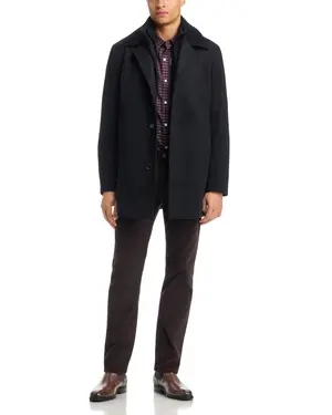 BOSS Clark Wool & Cashmere 3-in-1 Carcoat With Removable Vest