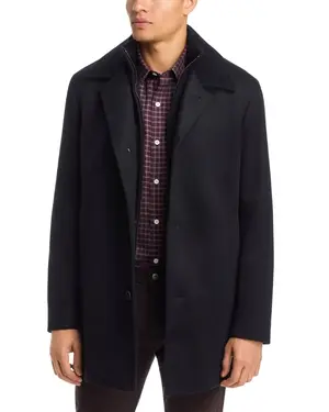 BOSS Clark Wool & Cashmere 3-in-1 Carcoat With Removable Vest