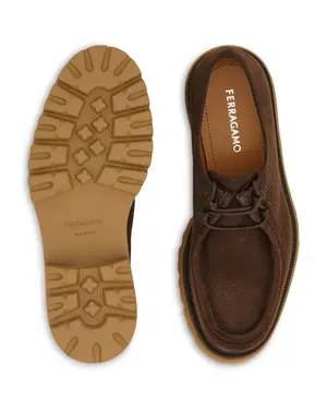 FERRAGAMO Chunky Lace Up Loafers