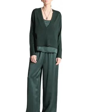 SAINT ART Jade Wool V Neck Sweater