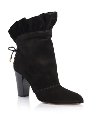 Chloé Anouk Suede Ankle Boots - Black
