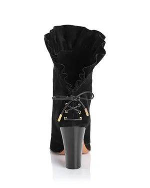 Chloé Anouk Suede Ankle Boots - Black