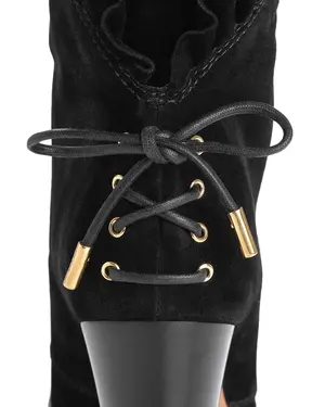 Chloé Anouk Suede Ankle Boots - Black