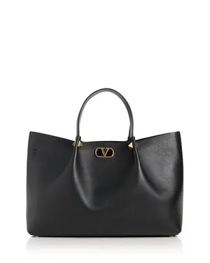 Valentino Garavani Vlogo Large Soft Leather Tote