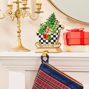 MACKENZIE-CHILDS Westminster Sleigh Stocking Holder - Multi