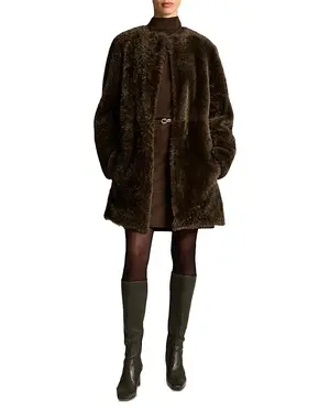 Vince Reversible Shearling Car Coat