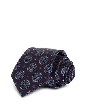 Bloomingdale'S Silk Classic Floral Medallion Tie Exclusive - Purple