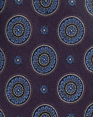 Bloomingdale'S Silk Classic Floral Medallion Tie Exclusive - Purple