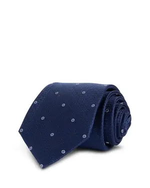 Bloomingdale'S Silk Classic Dot Tie - Exclusive Navy