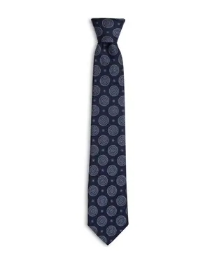Bloomingdale'S Silk Classic Floral Medallion Tie Exclusive - Navy