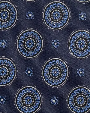 Bloomingdale'S Silk Classic Floral Medallion Tie Exclusive - Navy