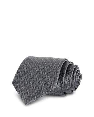 Bloomingdale'S Silk Classic Weave Tie Exclusive - Grey