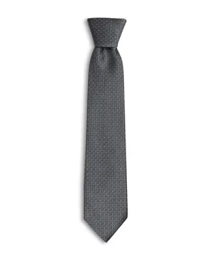 Bloomingdale'S Silk Classic Weave Tie Exclusive - Grey