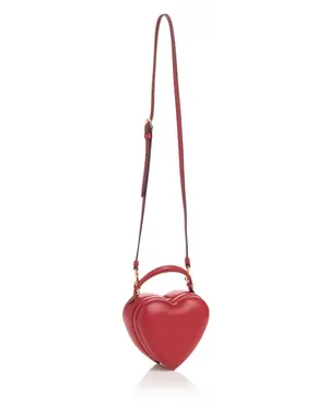 Moschino Heart Leather Top Handle Bag