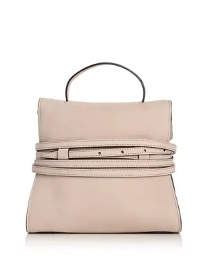 Moschino Tie Me Leather Shoulder Bag
