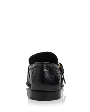 Miu Miu Logo Mocassin Loafers