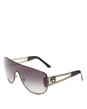 Versace Shield Sunglasses, 135mm - Grey Gradient