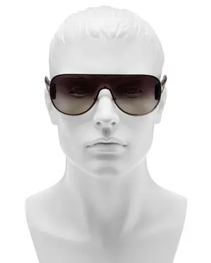 Versace Shield Sunglasses, 135mm