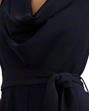 PHASE EIGHT Petite Emry Cowl Neck Belted Jumpsuit