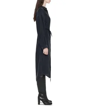 ALLSAINTS Yurra Tie Waist Shirt Dress