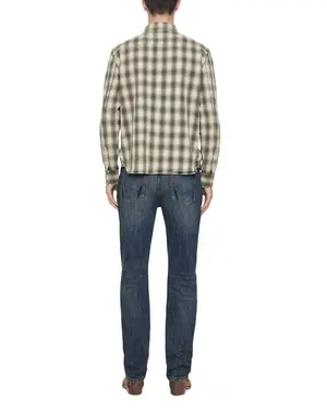 ALLSAINTS Bower Cotton Relaxed Check Shirt - Cloud Grey