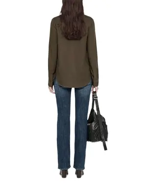 ALLSAINTS Tess Long Sleeve Military Shirt