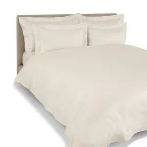 CELSO DE LEMOS Bourdon Sateen Sham Set, King - Ivory