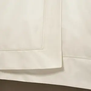 CELSO DE LEMOS Bourdon Flat Sheet, King - Ivory