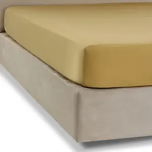 CELSO DE LEMOS Secret Fitted Sheet, King - Miel
