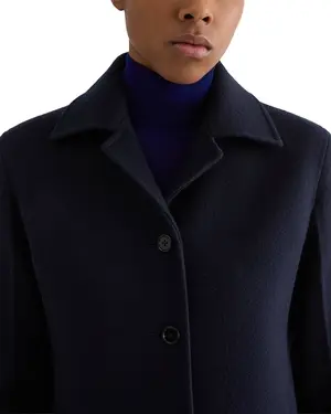 JIL SANDER Tailored Felt Wool Coat