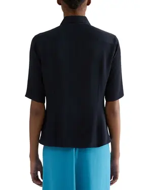 JIL SANDER Satin Short Sleeve Shirt