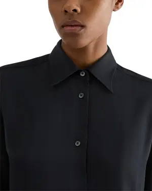 JIL SANDER Satin Short Sleeve Shirt