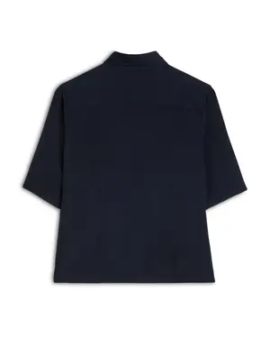 JIL SANDER Satin Short Sleeve Shirt