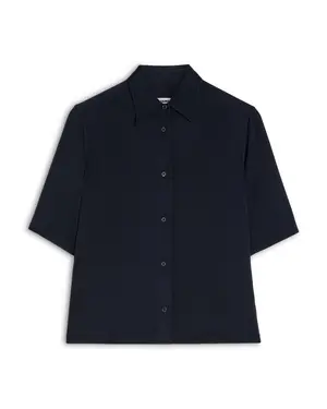 JIL SANDER Satin Short Sleeve Shirt