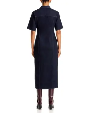 Rag & Bone Lenna Cotton Stretch Denim Dress